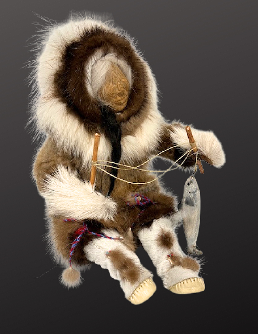 Woman Ice Fishing Doll: Arctic Spirit Gallery - Native Art Gallery in ...