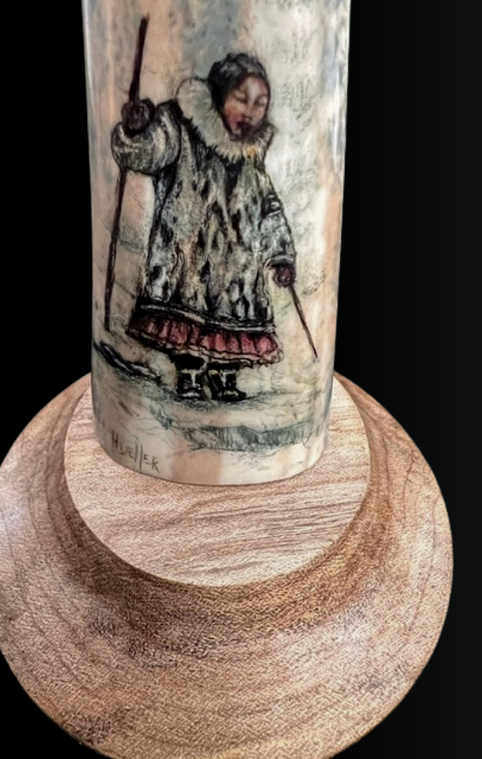 Woman Ice Fishing: Arctic Spirit Gallery - Native Art Gallery in ...